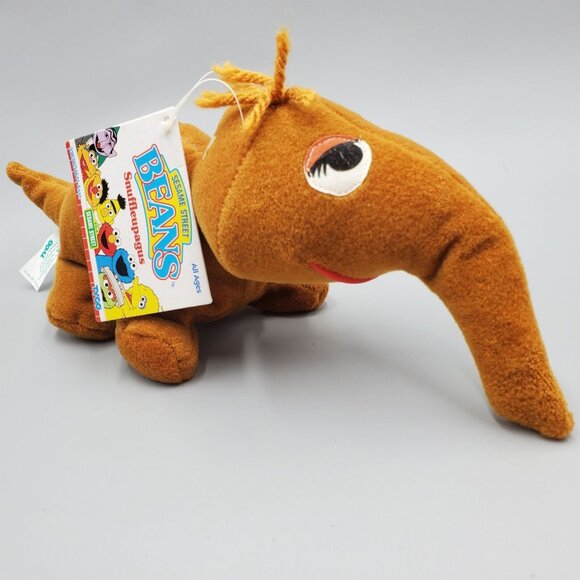Tyco | Toys | Mr Aloysius Snuffleupagus Bean Bag Plush Doll Sesame ...